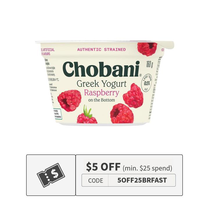 Chobani Greek Yogurt Raspberry 160G | Lazada Singapore