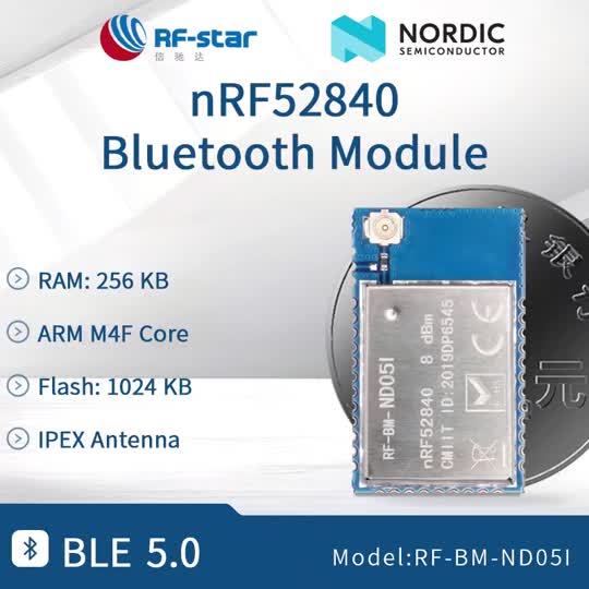 Nordic nRF52840 Bluetooth Receiver Transmitter Module UART, SPI, I2C ...