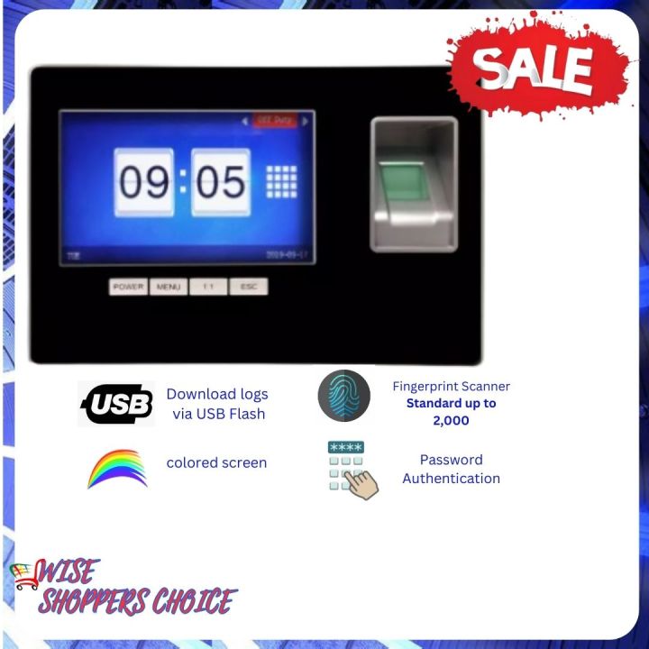 1 unit Biometric Fingerprint Scanner Attendance Machine Biometrics ...