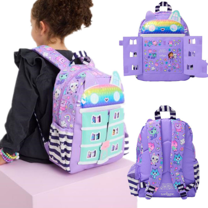 Australia Smiggle Gabby Dollhouse Backpack Tadika Darjah Pertama Beg ...