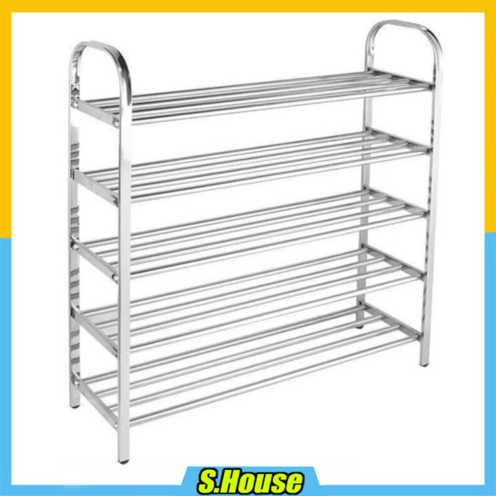 4 5 Tiers Shoe Rack Metal Heels Sneakers Sandal Shoes Shelf 4 5 Tingkat ...