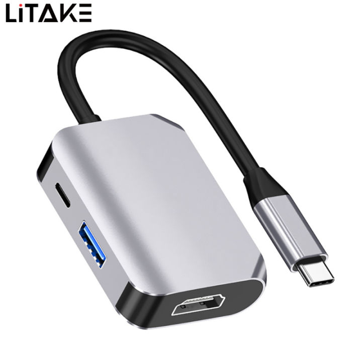 USB C To High Definition Multimedia Port Multiport Adapter Type-C 3 In ...