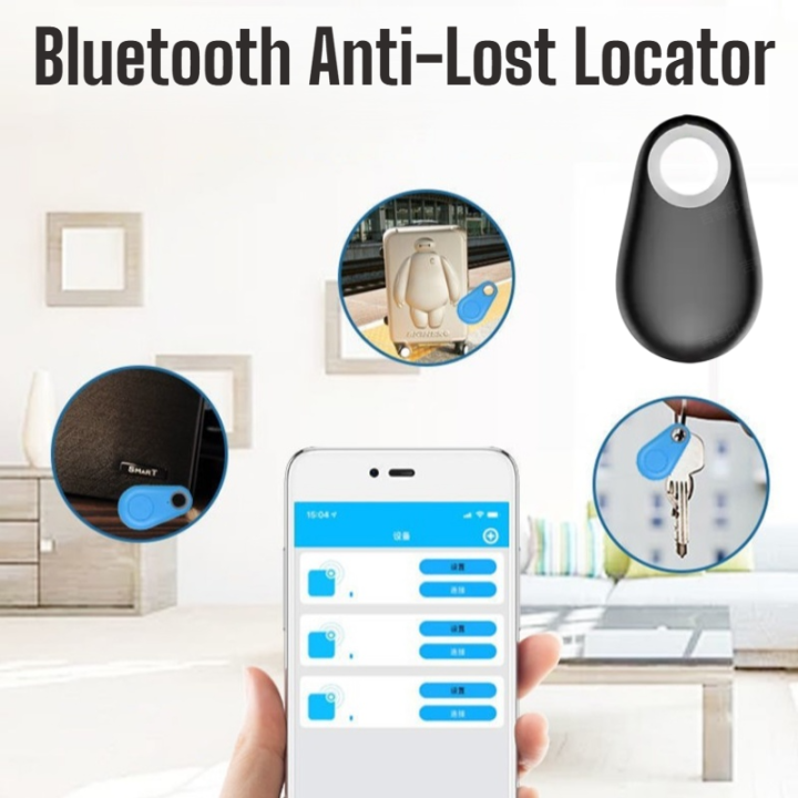 Mini Bluetooth GPS Tracker Anti-Lost Smart Locator for Keys Wallet Pet ...