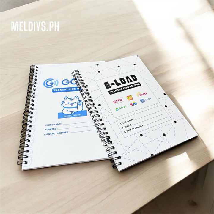 A5 Notebook Gcash Cash-In & Cash-Out / E-Load Transaction Record ...