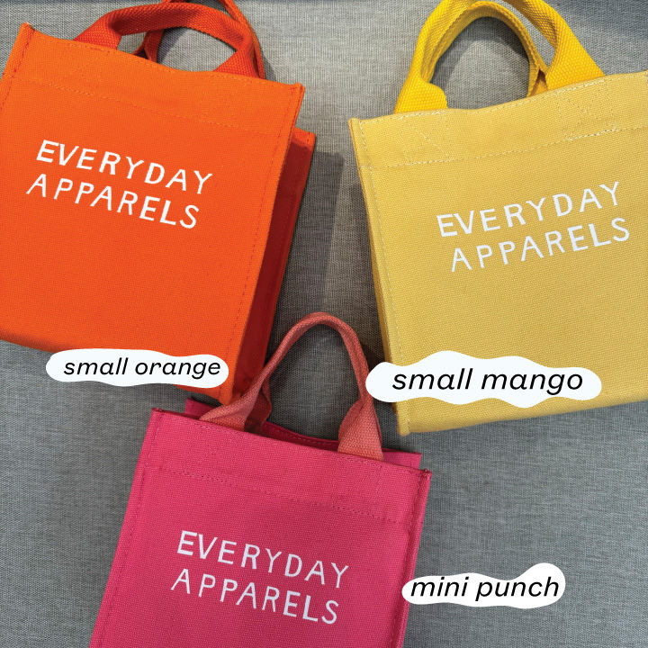 EVERYDAY APPARELS preorder mini tote dec 2023 กระเป๋าแคนวาสไซส์มินิ ...