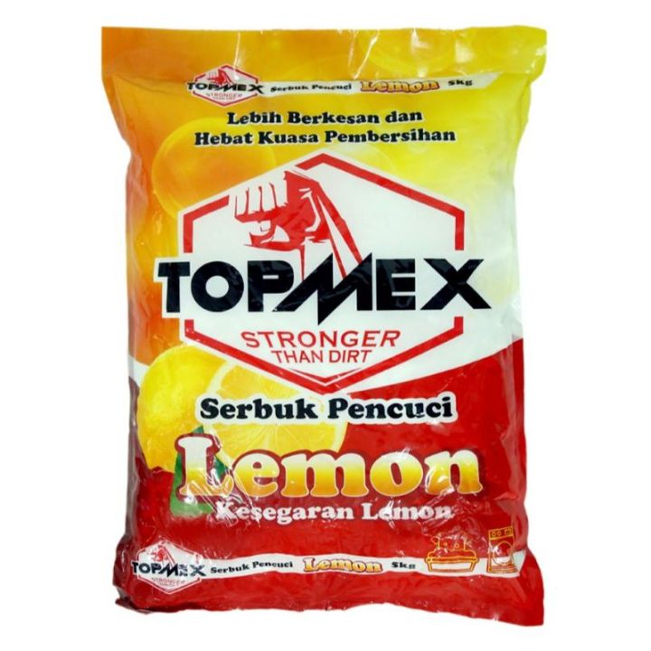 Topmex Serbuk Pencuci Detergent Powder 5KG | Lazada