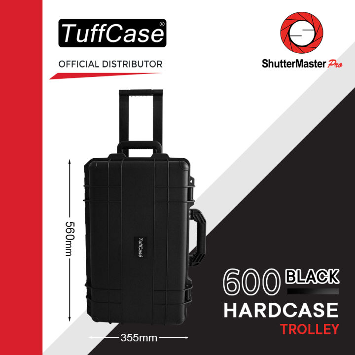 [Shuttermasterpro] Tuffcase 600 water-dust-shock-rust proof Trolley Hard Case (Black) | Lazada PH