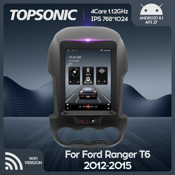TopSonic Android 9.7inch IPS Full Touch Vertical Screen Car Raido Audio ...