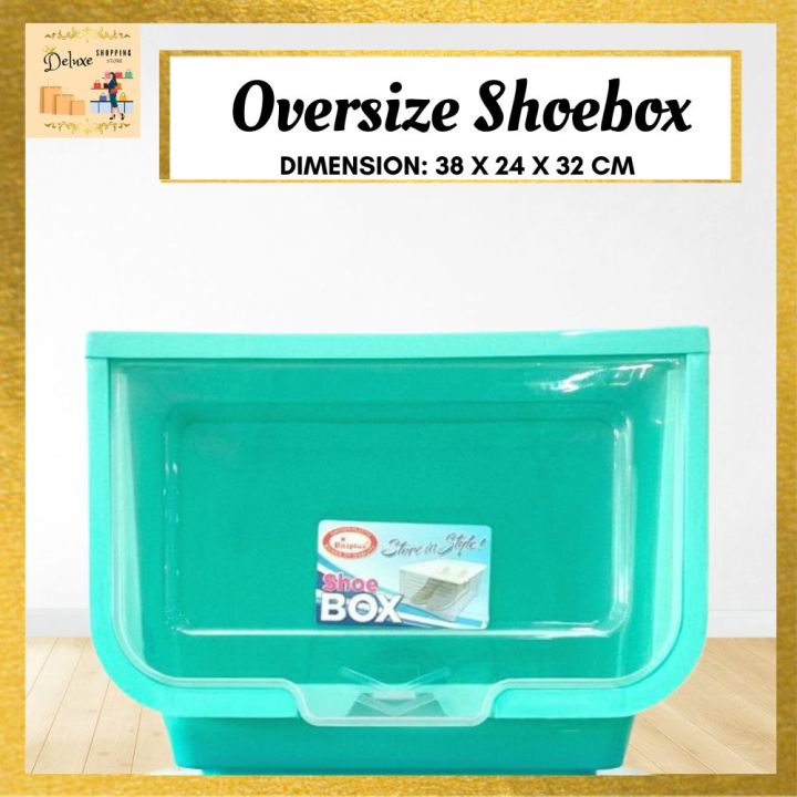 HARD PLASTIC SHOE BOX FLIP TOP WINDOW SHOE CASE | Lazada PH