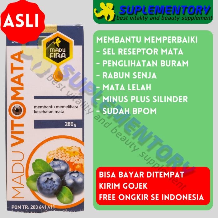 Madu Vitomata Obat Herbal Mata Rabun Senja Buram Plus Minus Vito Mata ...