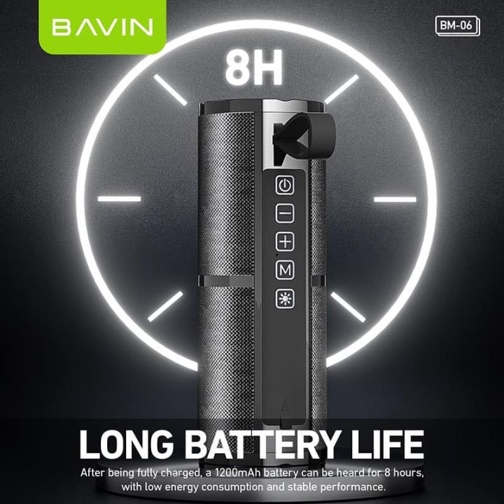 Original BAVIN BM06 Portable Bluetooth 5.3 Bluetooh Speaker Outdoor Music Surround Stereo ...