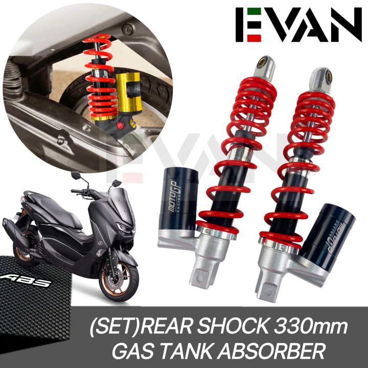 Evan.com 330mm Rear Shock With Gas Tank Absorber for Nmax/ADV/CLICK/PCX/AEROX/XMAX | Lazada PH