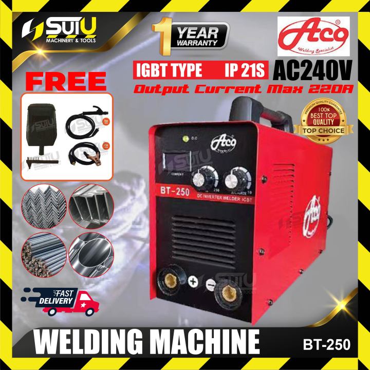 ACO BT-250 / BT250 MMA Inverter Welding Machine w/ Accessories | Lazada