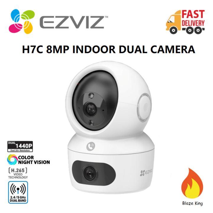Ezviz H7C Dual Lens (4MP + 4MP) Pan/Tilt Two Way Talk Color Night ...