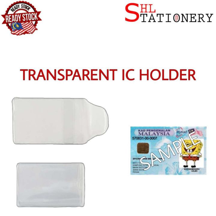 PVC Transparent IC Holder / Badge Name Card Holder / Clear ID Cover ...