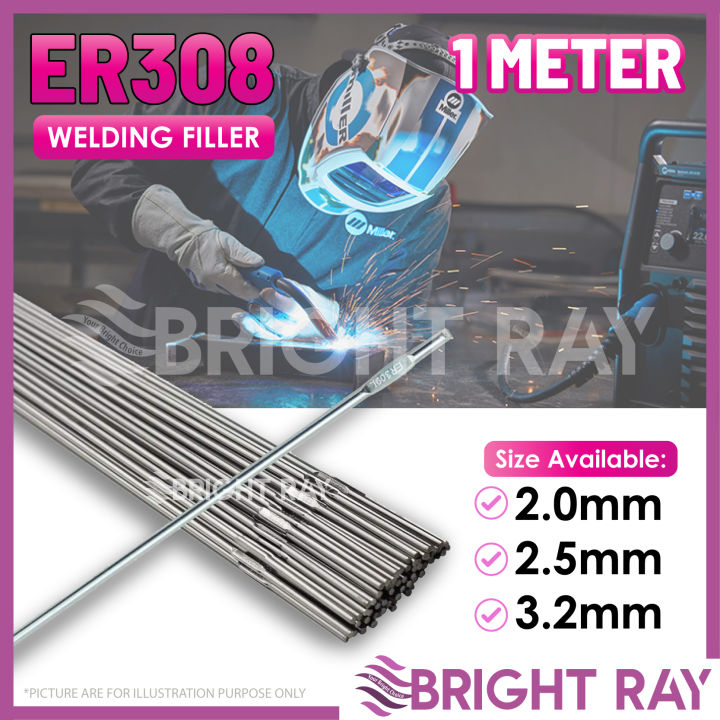 1MTR 2.0mm/2.5mm/3.2mm ER308 Stainless Steel Welding Filler Rod TIG Rod ...