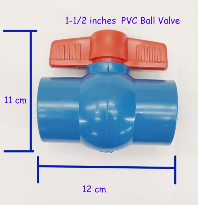 1-1/2 inches PVC Ball Valve Fit D50mm PVC Pipe | Lazada PH