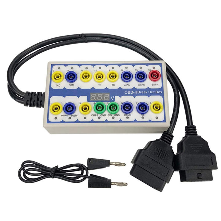 Meterk Professional Auto Car OBD-2 Break Out Box On-Board Diagnostics ...