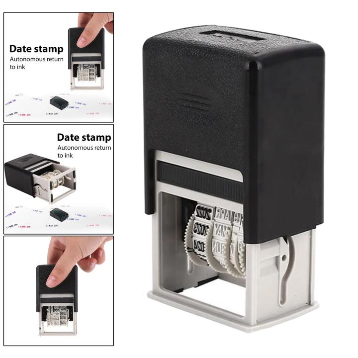 Dolity Portable Self Inking Date Stamp with Adjustable Date ...