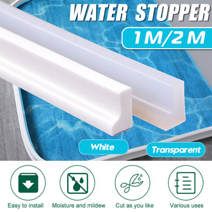 Shower Door Dam Water Stopper Collapsible Shower Threshold Water ...