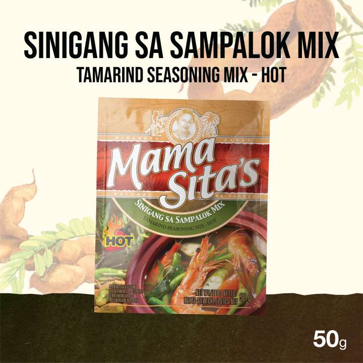 Mama Sita's Sinigang sa Sampalok Mix (Tamarind Seasoning Mix) Hot (50 g ...