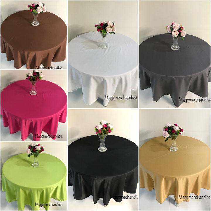 Plain Table Cloth - Round table cover 6 & 8 seater | Lazada PH