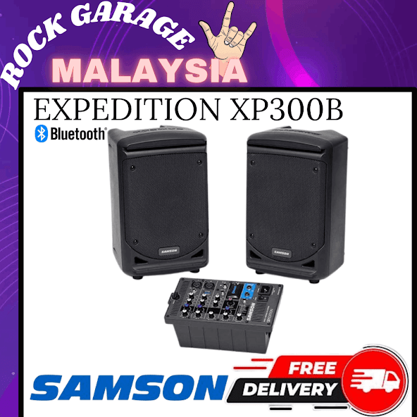 Samson Expedition XP300B 300W 6 Channel Portable PA System With ...