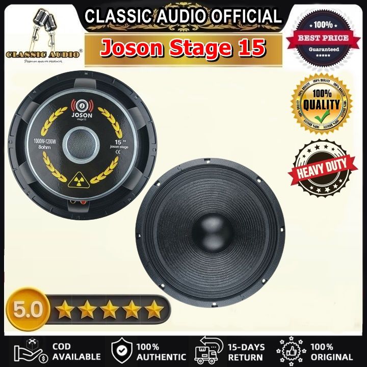Joson Stage 15 By Classic Audio- Professional Audio Speaker 220MM ...