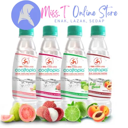 [MT] Three Legs Brand Cooltopia Cooling Water 320ml - Cap Tiga Kaki ...