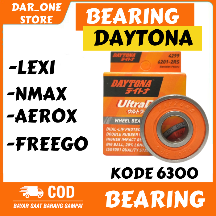 BEARING LAHER DAYTONA RACING 6300 YAMAHA NMAX/LEXI/AEROX/FREEGO ...