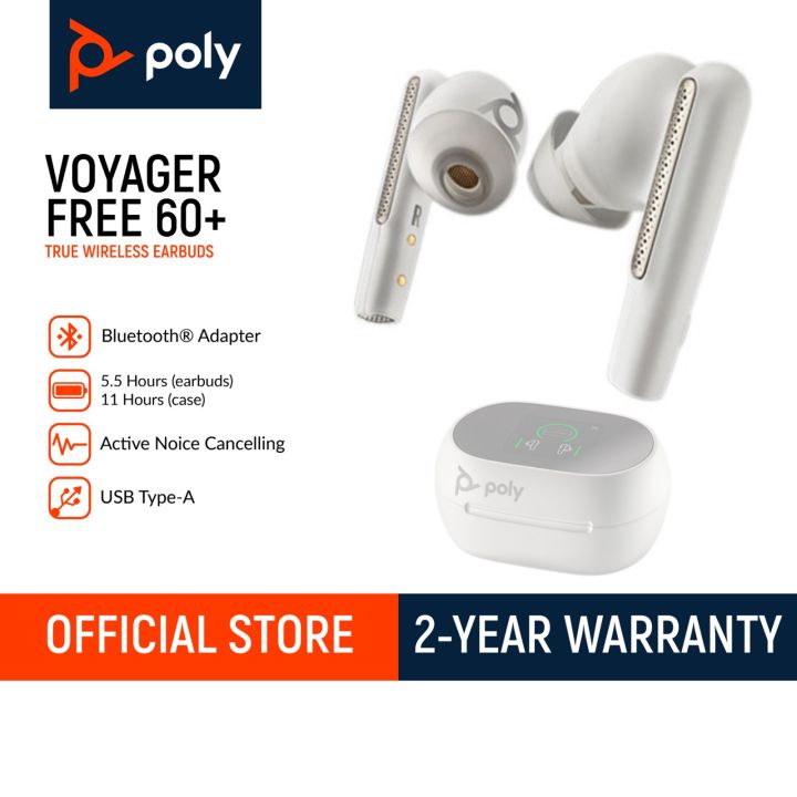 Poly Voyager Free 60+ UC True Wireless Earbuds (Plantronics) – Noise ...