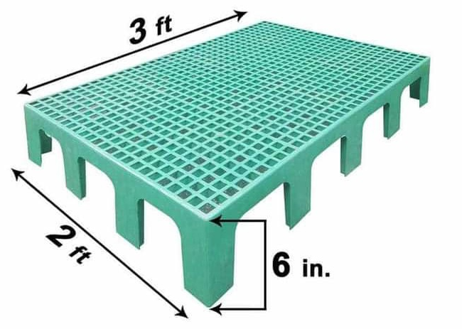 Pet essentiale Elevated Floor Matting size 2 x 3 x 6 inches with 20 ...