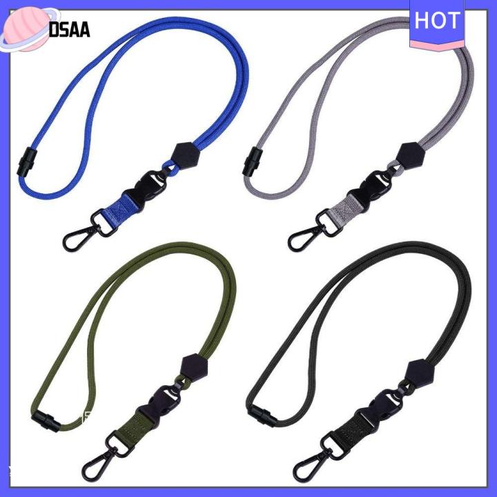 DSAA โพลีเอสเตอร์โลหะ ID ROPE สีทึบทึบ ปรับได้ปรับได้ สายคล้องป้าย ...