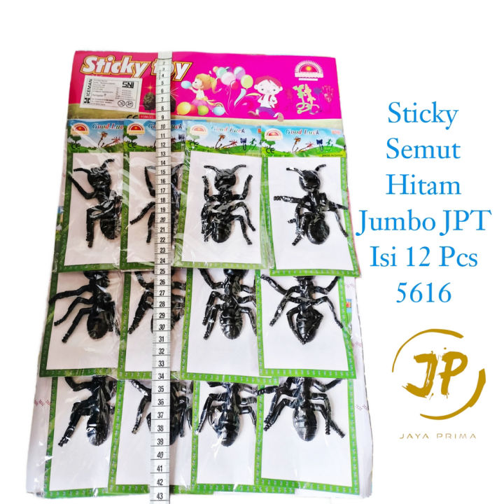 MAINAN ANAK STICKY SEMUT HITAM JUMBO ISI 12 PCS | Lazada Indonesia