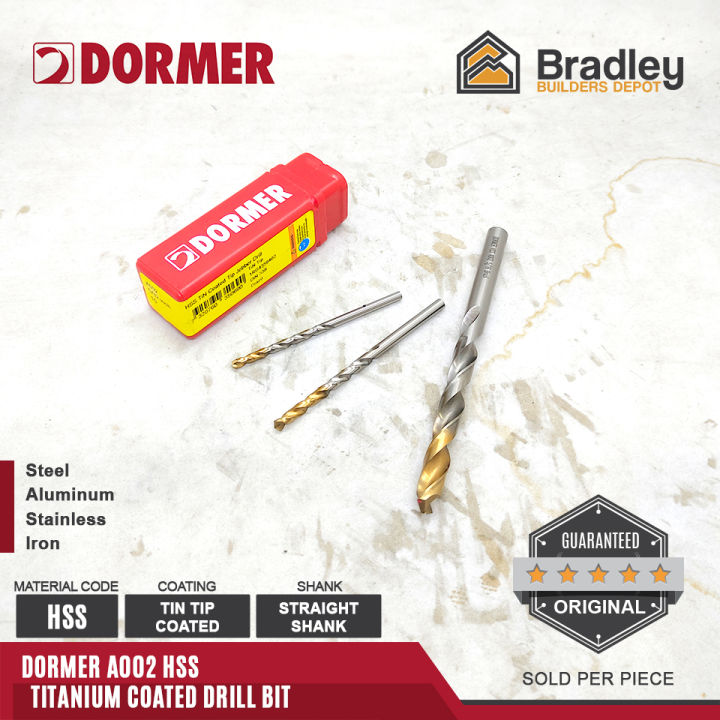Original Dormer A002 HSS Titanium Coated Drill for Stainless(1/8" | 5/ ...
