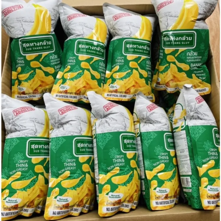 Thai Famous Premium Banana Chips-Natural HomeMade(Sud Thang Gluy Brand ...