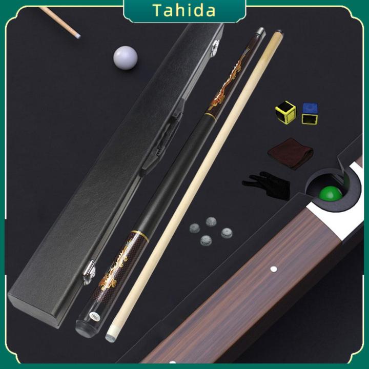 Tahida Pool Cue Stick 57 inch with 3 Finger Glove Black Eight Billiard ...