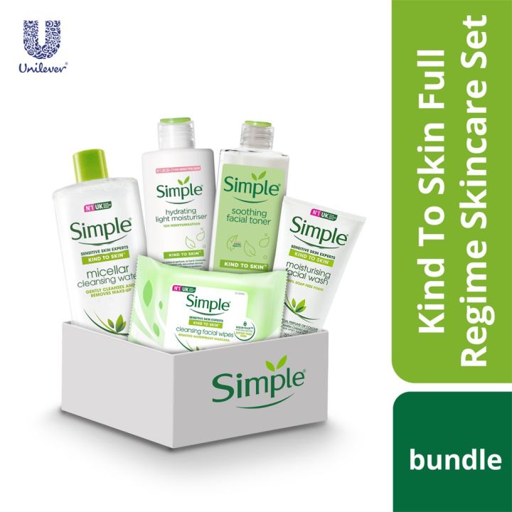 [Value Bundle] Simple Kind To Skin Full Regime Skincare Set Infused ...