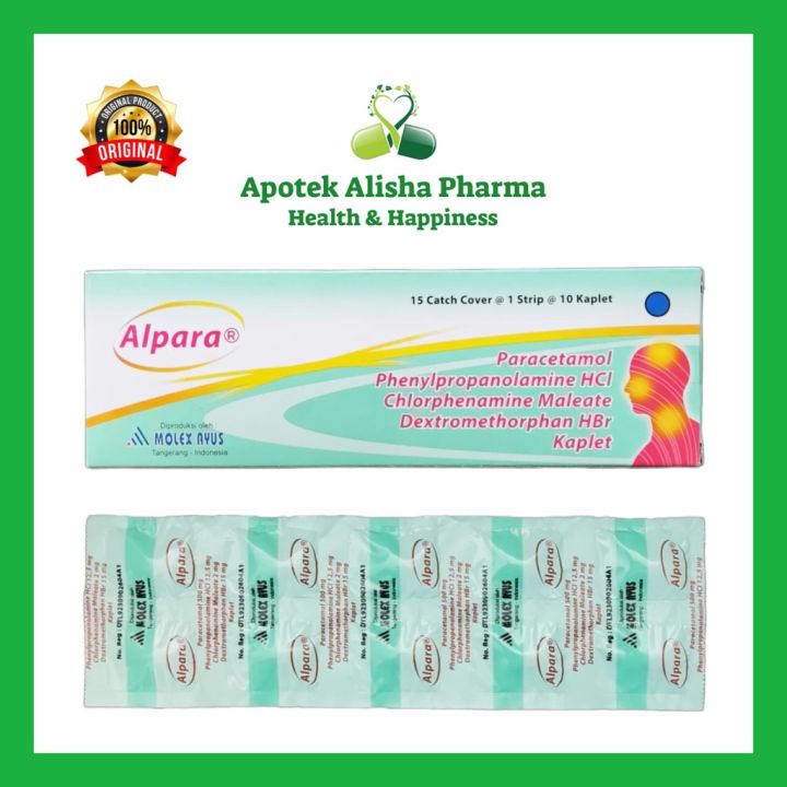 Alpara Tablet 3 Strip Molek Ayus Obat Batuk Flu Dewasa | Lazada Indonesia