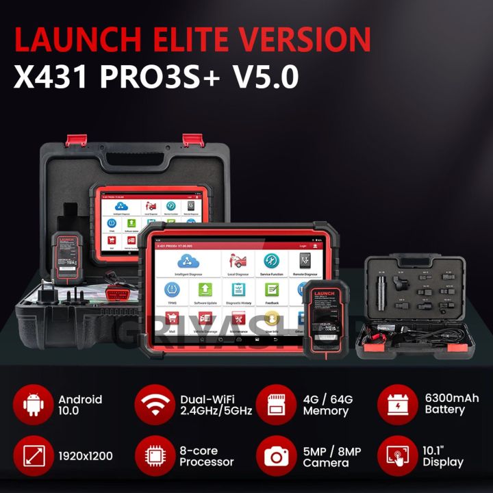 Scanner Launch X431 PRO3S+ V5.0 Full Sistem Diagnosis OBD1 dan OBD2 ...