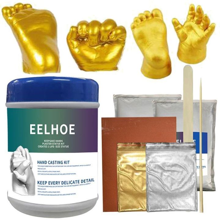 3D Hand Foot Print Model Set DIY Plaster Mold for Baby Couples Wedding ...