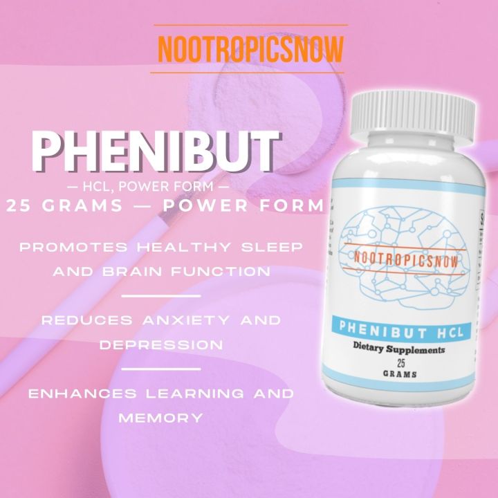 Phenibut HCL 25 GRAMS (Powder) Nootropic Brain Booster Sleep Support ...
