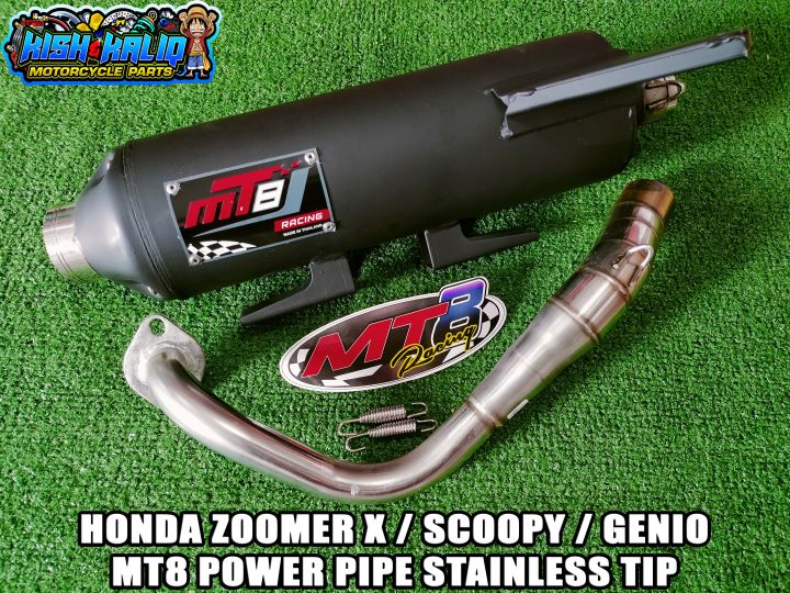 MT8 HONDA ZOOMER X / SCOOPY / GENIO POWER PIPE STAINLESS TIP | Lazada PH
