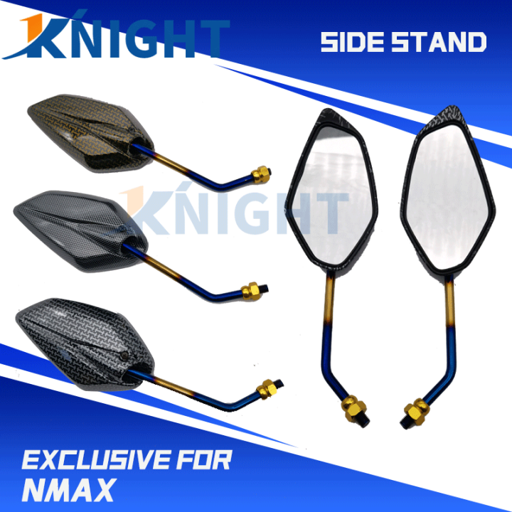 Knight Motorcycl Titanium Side Mirror Long Stem （2tone）For Yamaha Honda ...