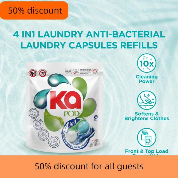 Ka 4in1 Laundry Capsules (16g x 54 Pcs) | Lazada