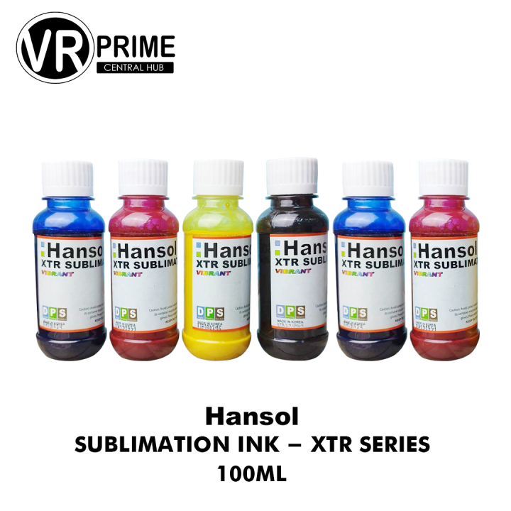 HANSOL SUBLIMATION INK - XTR series 100mL - for Printer Refill ink ...