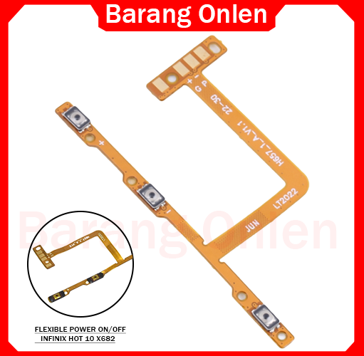 Infinix Hot 10 X682 flexible power on off volume | Lazada Indonesia