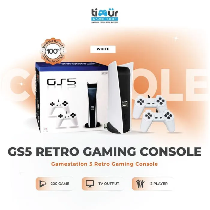 Gamestation 5 GS5 Video Game Console USB Wired Retro 200 Game Classic | Lazada Indonesia