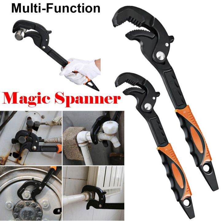10‘’ 14‘’ 2Pcs set Adjustable Magic Wrench Multi-Function Spanner ...