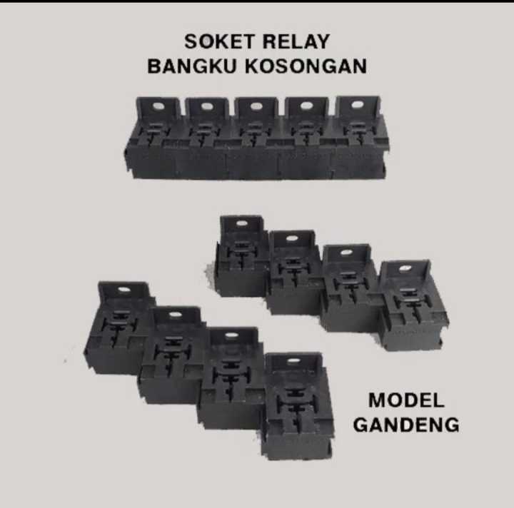 SOCKET RELAY HITAM 4 KAKI DAN 5 KAKI / SOKET RELAY / TEMPAT RELAY ...